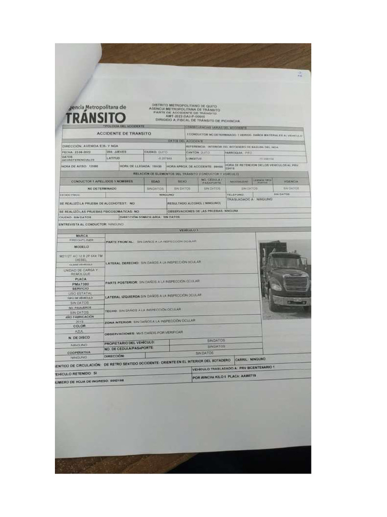 Parte policial | PDF