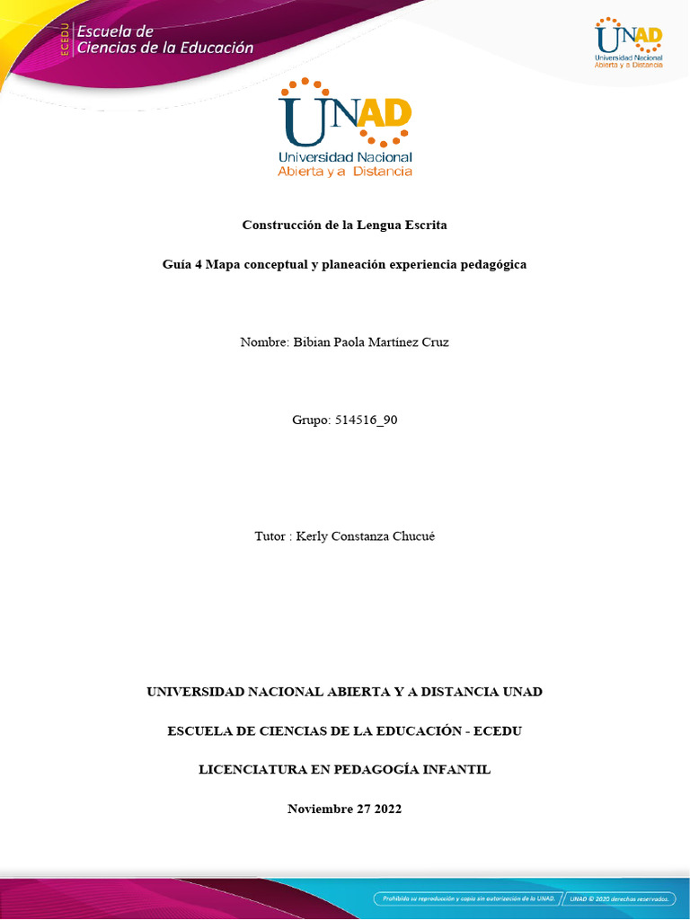 Formato Tarea 4 - Mapa Conceptual e Implementación Experiencia Pedagogica | PDF | Aprendizaje ...