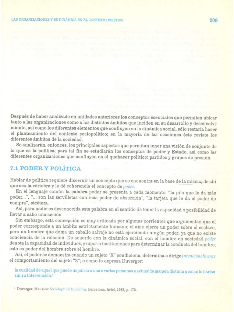 Poder y Política | PDF
