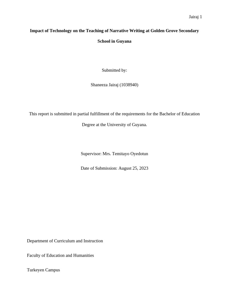 Final Research Report | PDF | Teachers | Educational Technology