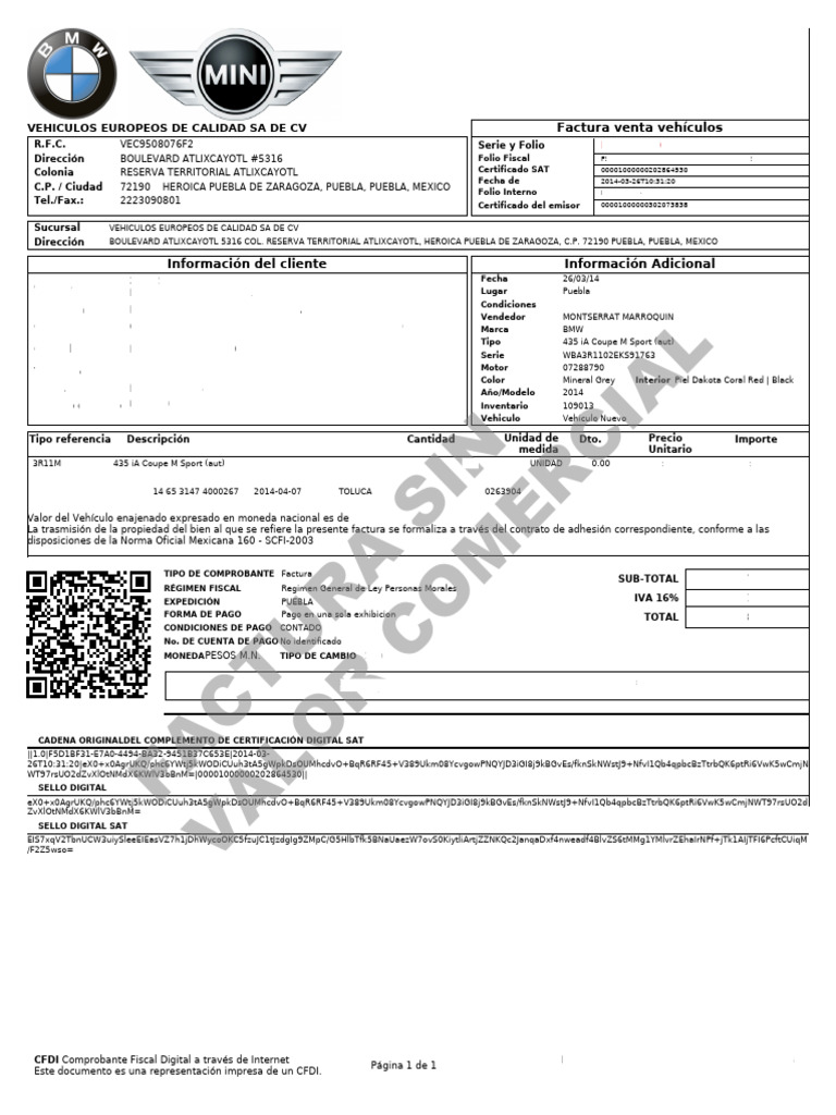 Facturaeditada BMW | PDF
