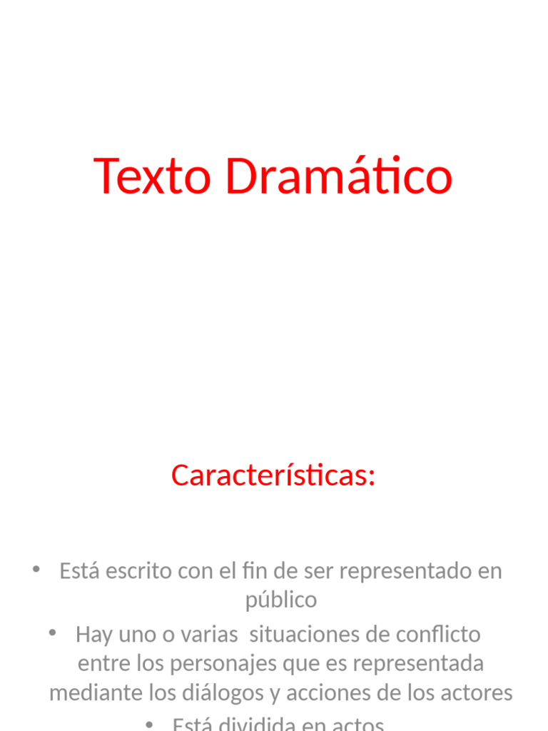 Texto Dramático | PDF