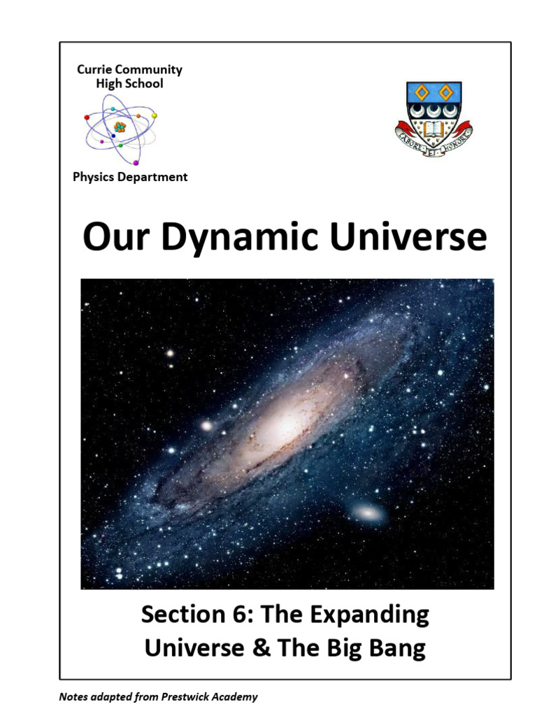 Booklet 6 The Expanding Universe | PDF | Redshift | Universe