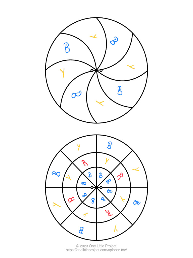 Spinner Toy Template 1 | PDF