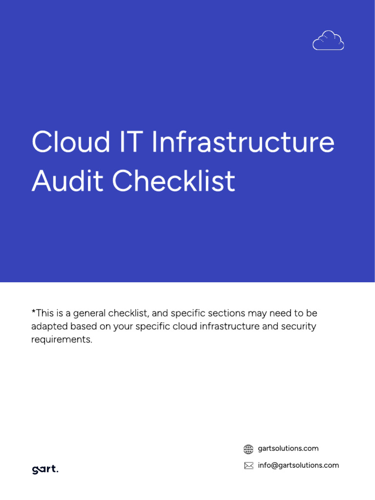 Cloud IT Infrastructure Audit | PDF | Cloud Computing | Security