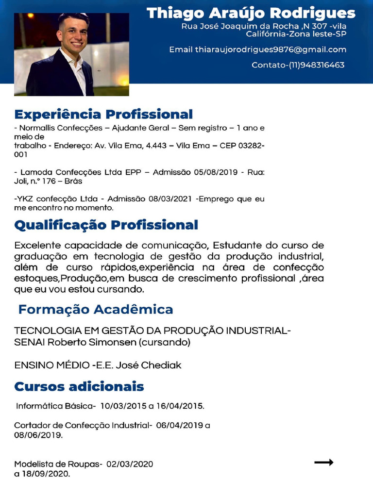 Currículo Thiago Araujo | PDF