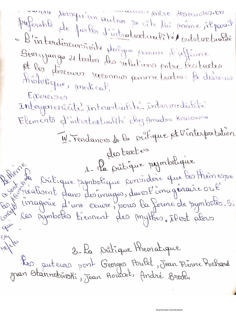 Critique Thématique | PDF