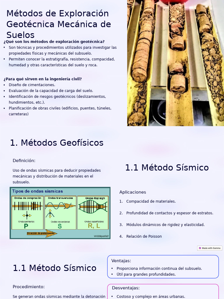 5. Metodos Exploracion en Mecanica de Suelos | PDF | Ingenieria Eléctrica