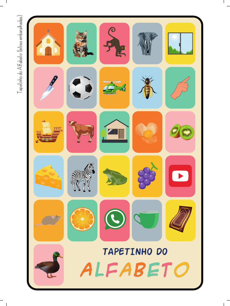 Tapetinho+Do+Alfabeto+(Letras+Embaralhadas) | PDF