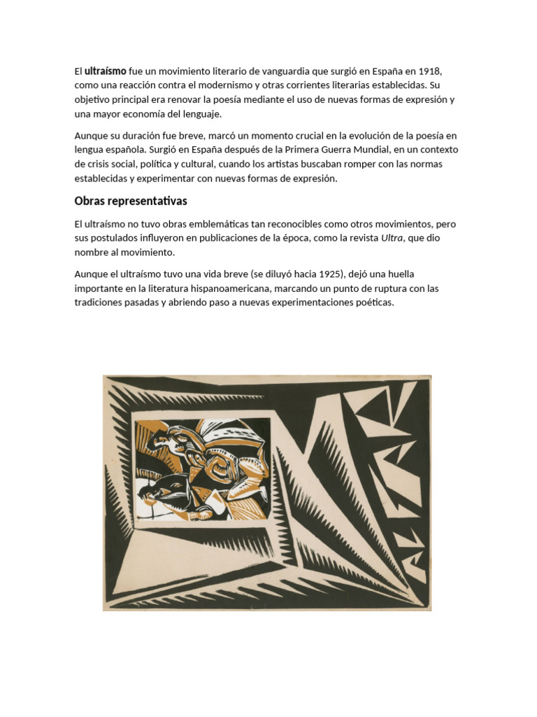 El ultraísmo | PDF