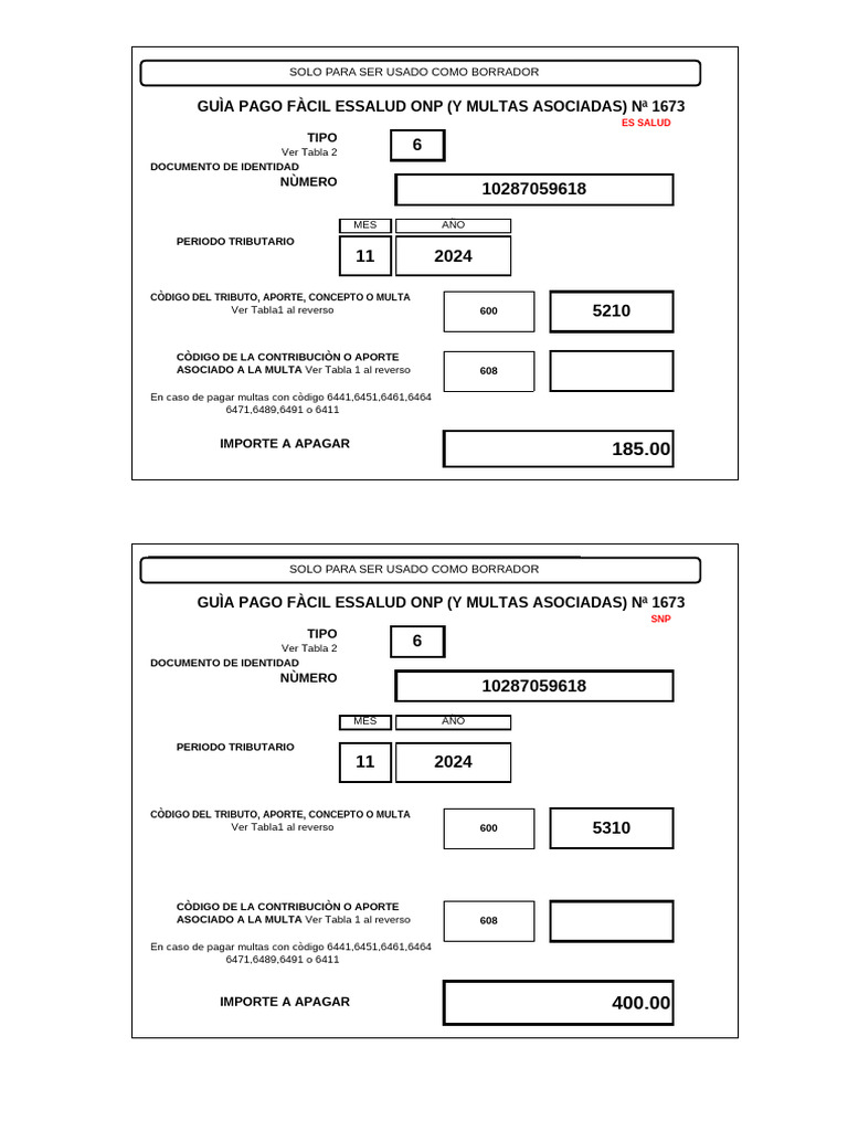 Formulario Pagos Otros | PDF | Edades medias | Oligarquía