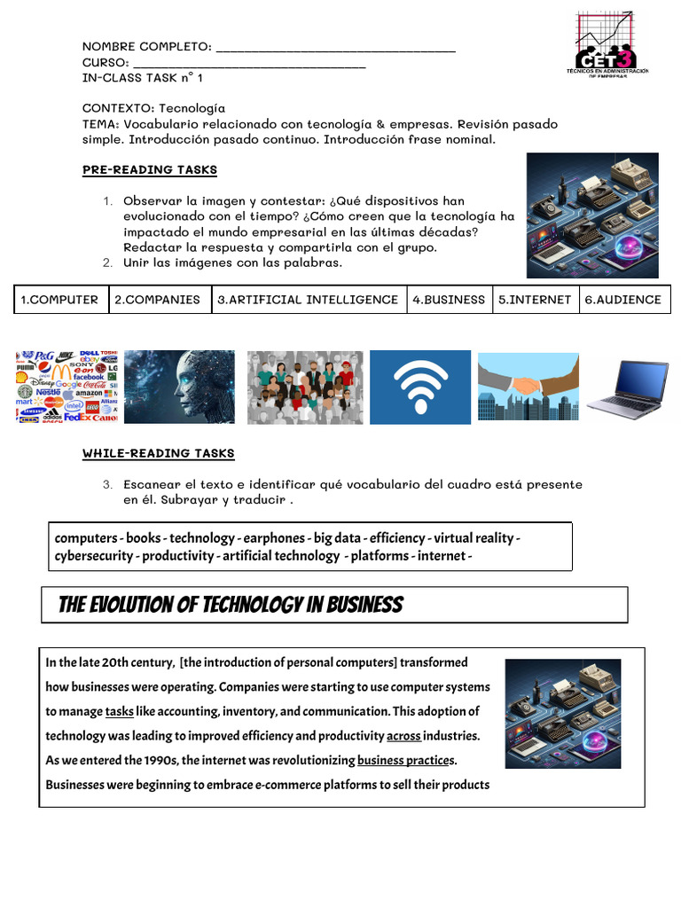 In Class Task 1 | PDF | Internet de las Cosas | Tecnología de ...