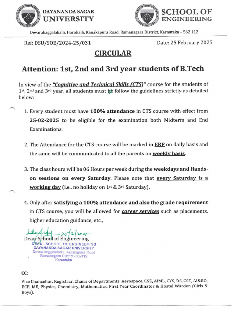031 - CTS Circular | PDF