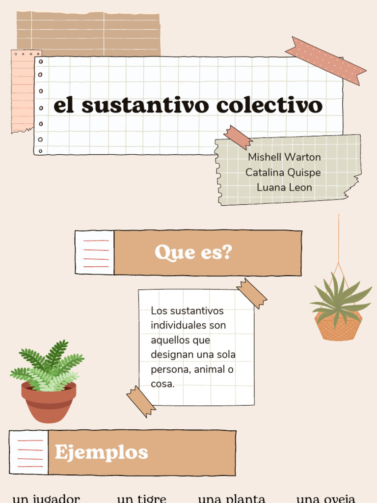 Presentacion Sustantivo Colectivo | PDF