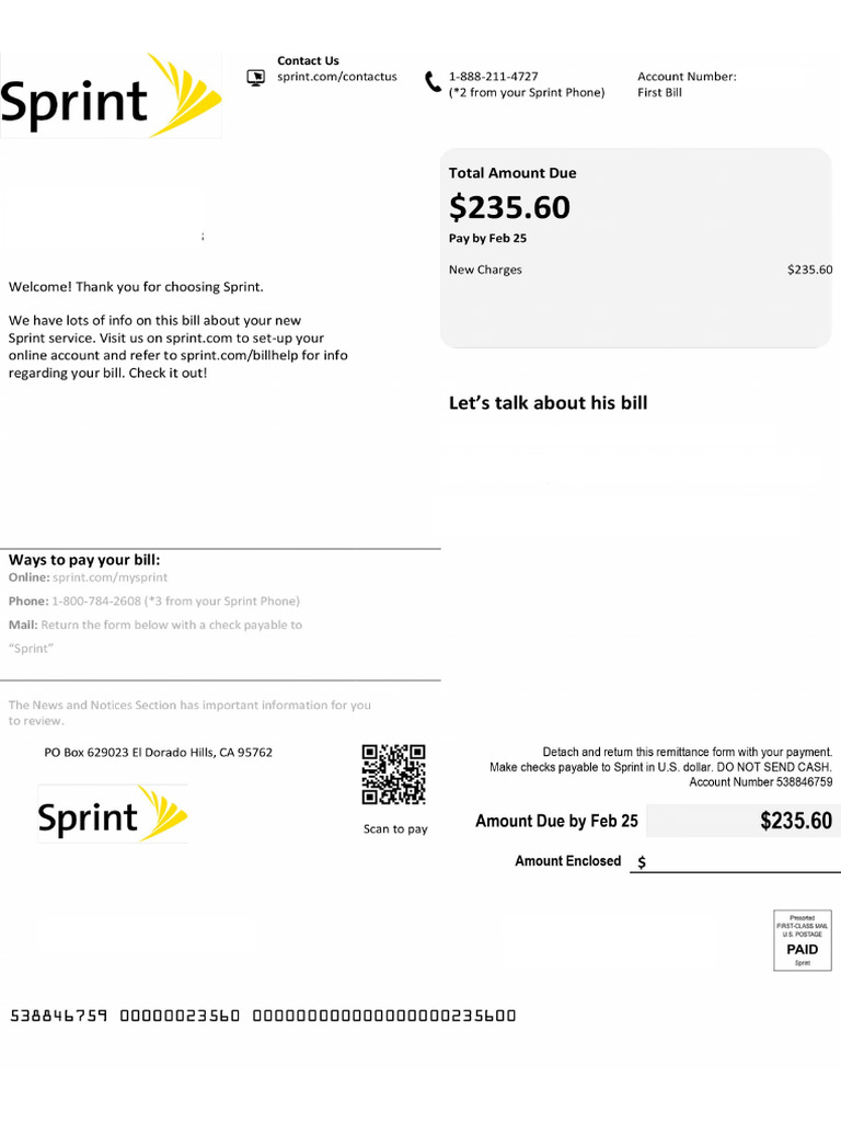 Sprint Billing and Promotion Update | PDF