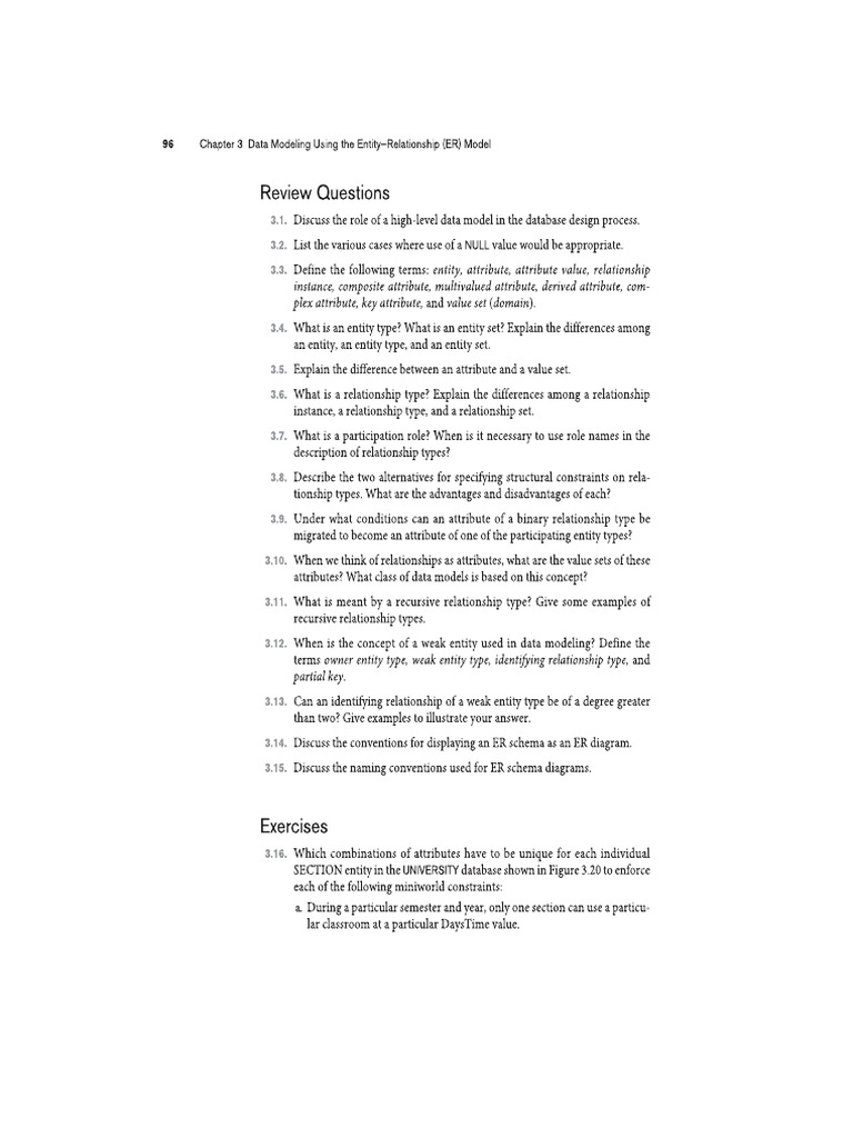 Ques+Review of Ch3 | PDF