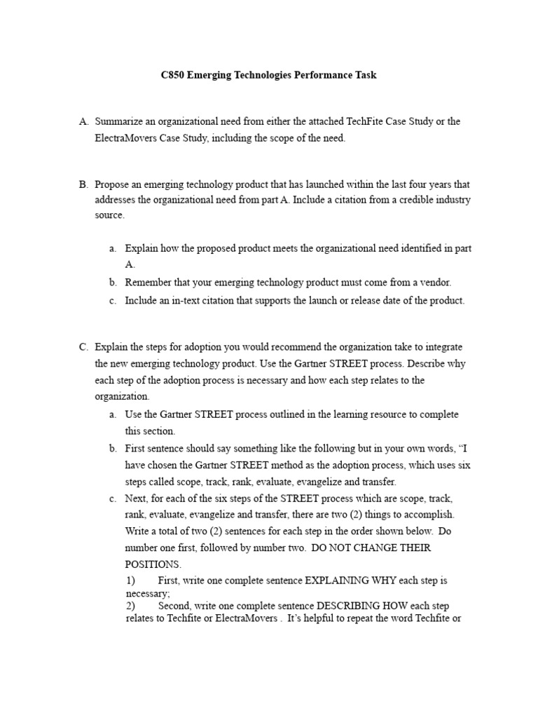 Emerging Tech Integration Guide | PDF | Innovation | Evaluation