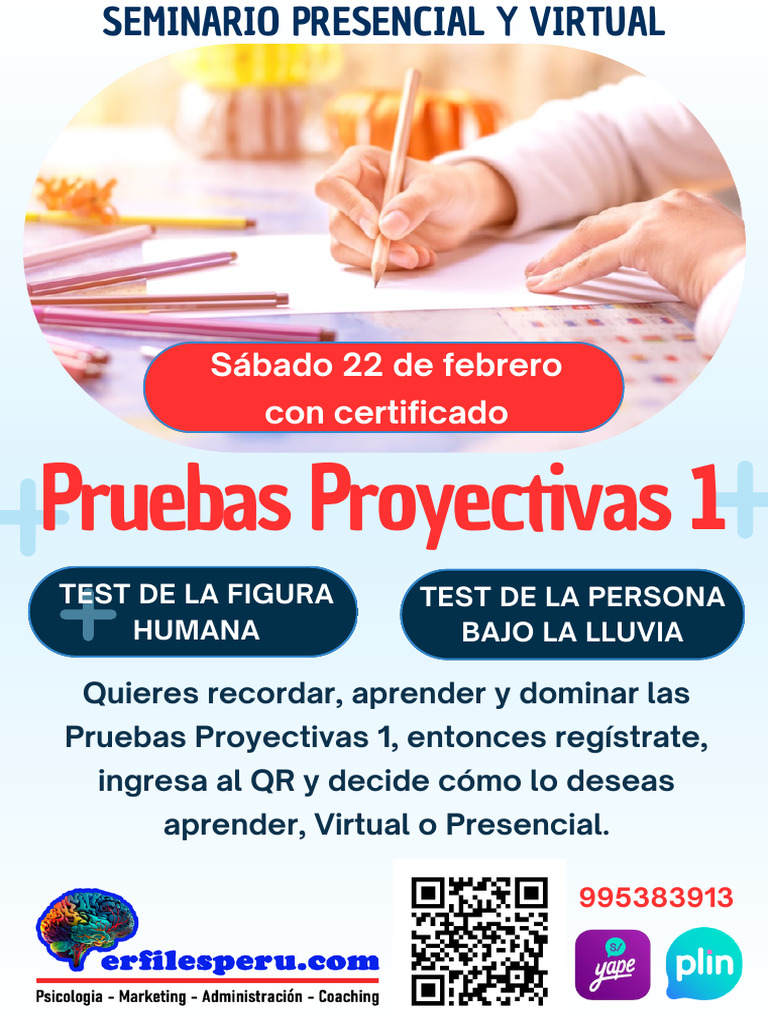 Flyer Pruebas Proyectivas UCV | PDF