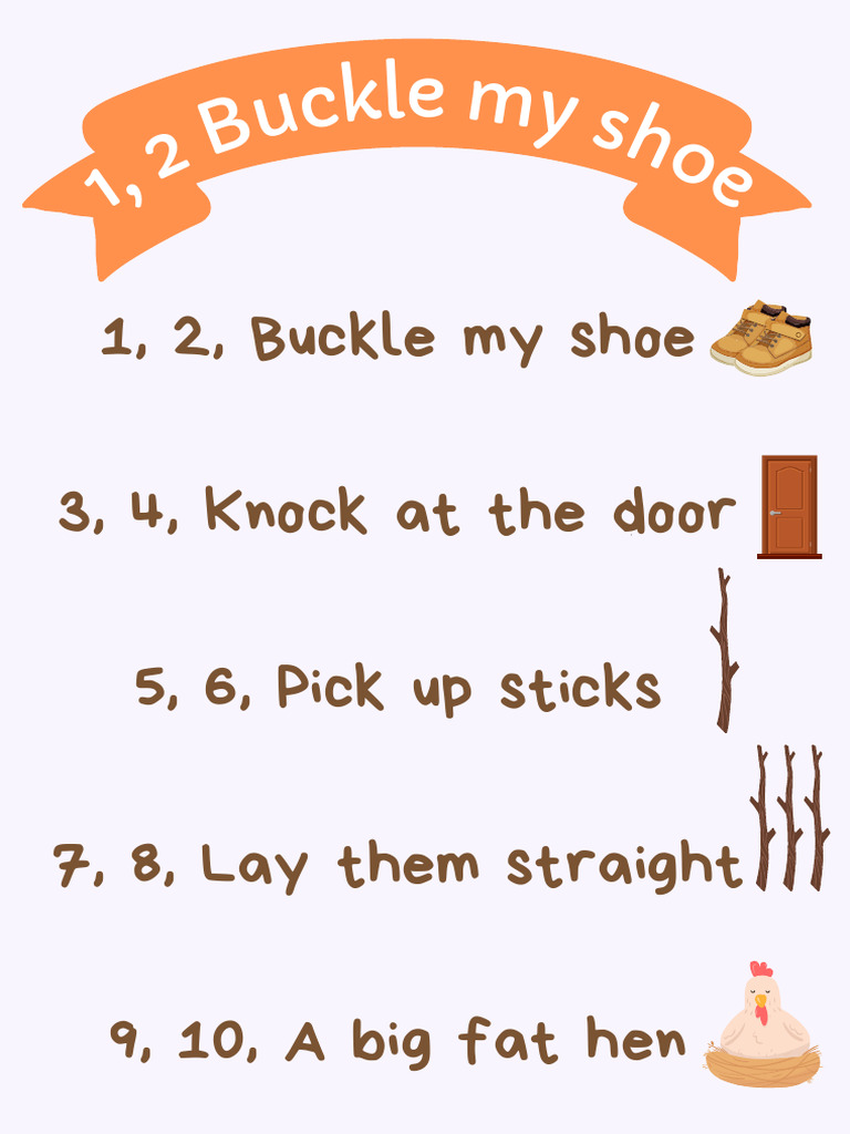 1, 2, Buckle My Shoe | PDF