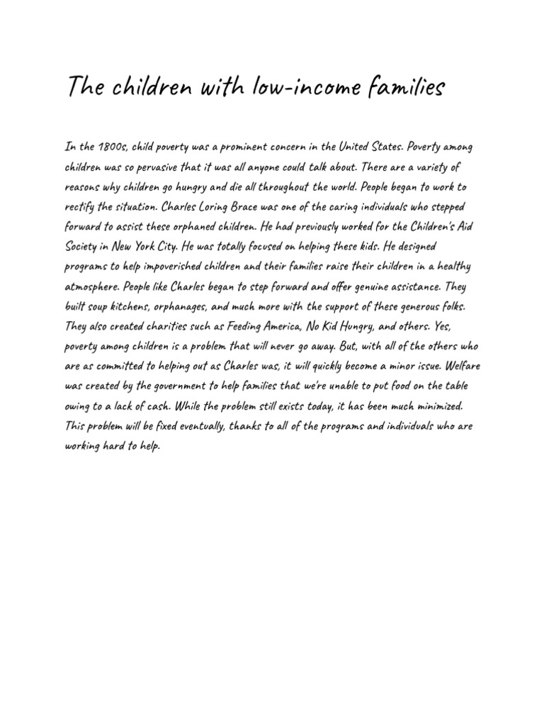 7.06 Bring On The Reform Children in Proverty PDF | PDF | Poverty ...