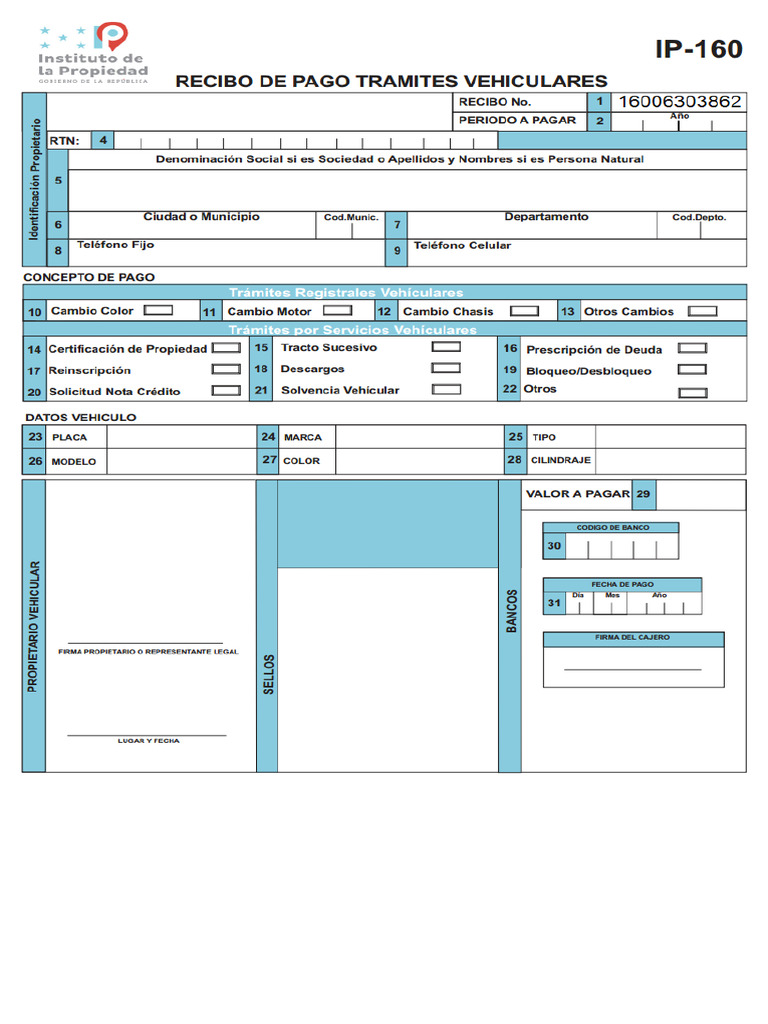 RECIBO IP 160 JOHEL ERAZO | PDF
