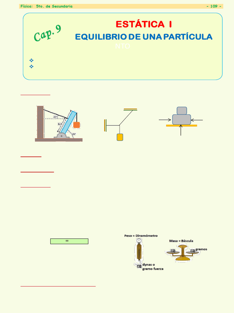 Equilibrio de Partículas en Estática | PDF | Esfuerzo de torsión | Fuerza
