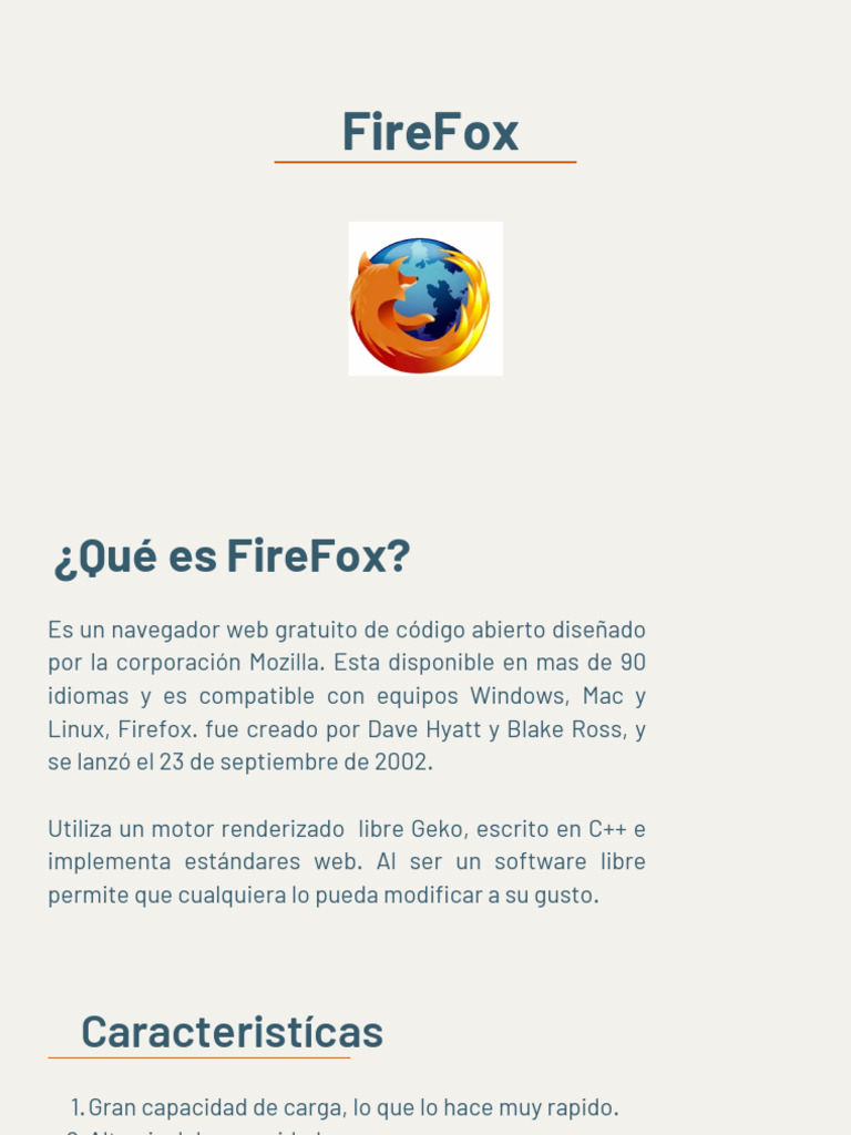 Navegador Firefox de Mozilla | PDF