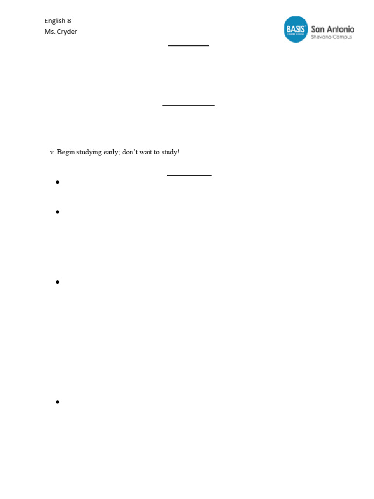 English 8 2024-2025 Pre-Comprehensive Roadmap | PDF | Comma | Phrase