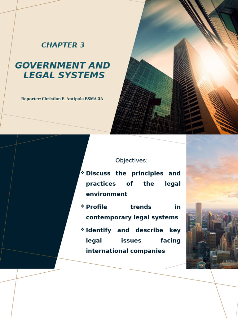 Chapter 3 Govenrment and Legal System | PDF | Tort | Taxes