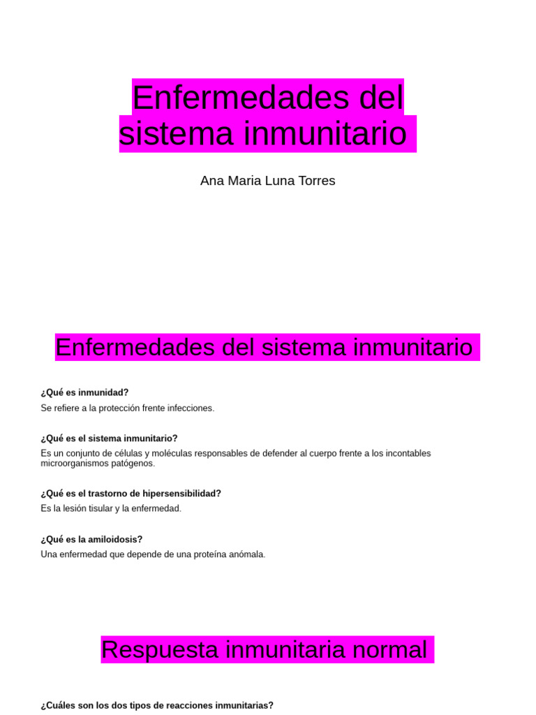 Sistema Inmunitario: Enfermedades y Respuestas | PDF | Sistema inmune | Linfocitos