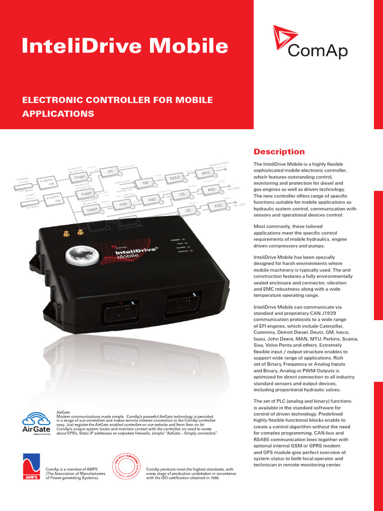 InteliDrive_Mobile_Leaflet_2011-03_CPLEIDMB | PDF | Programmable Logic Controller | Computer ...