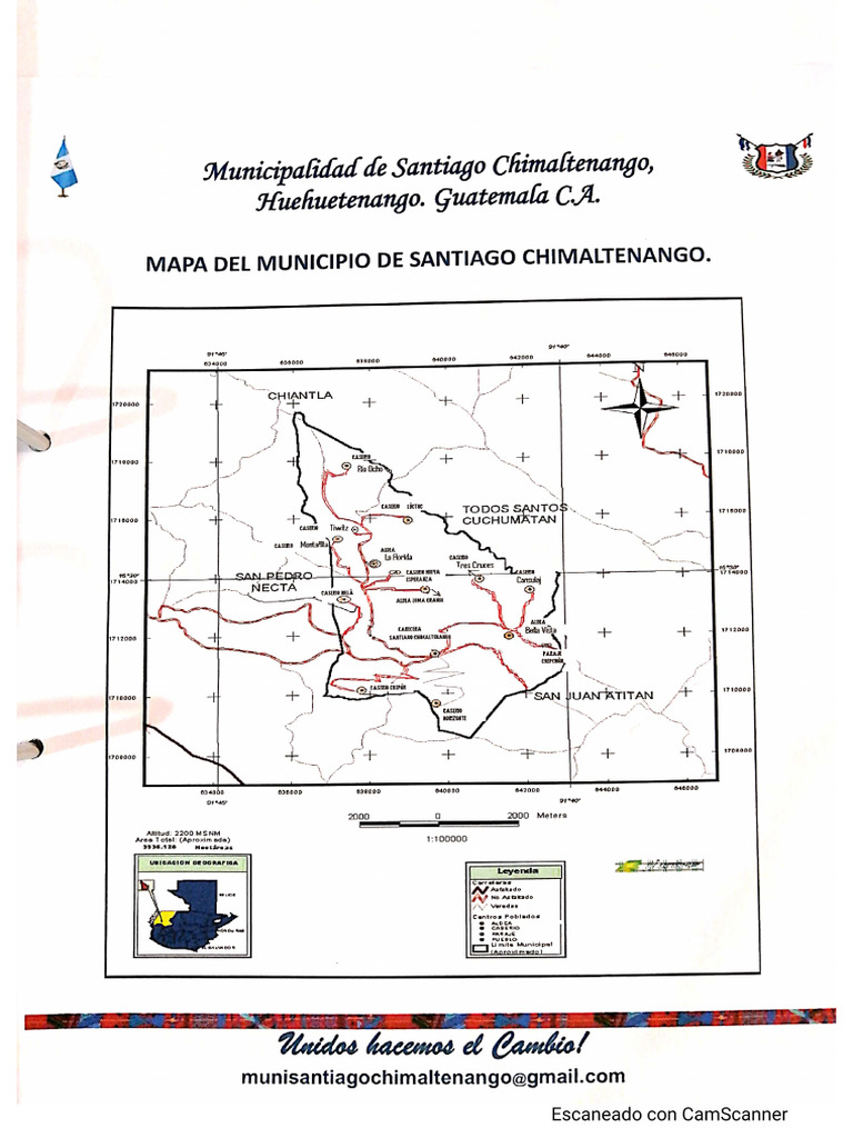 2022 - Mapa de Santiago Chimaltenango | PDF