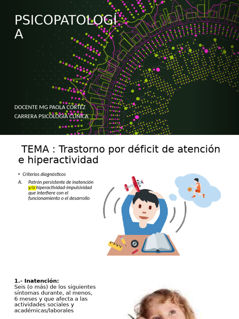 Tda Tdah | PDF | Desorden hiperactivo y deficit de atencion | Invalidez