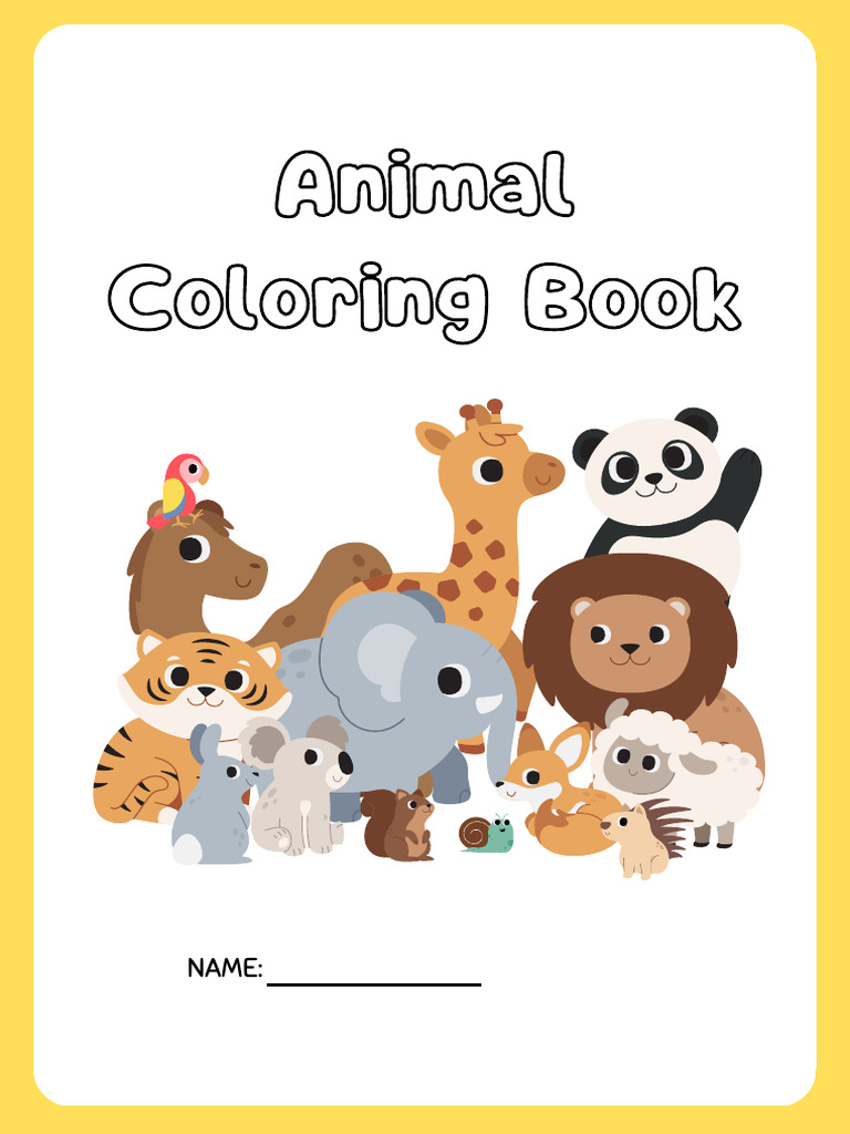 Buku Mewarnai Hewan untuk Anak SD | PDF