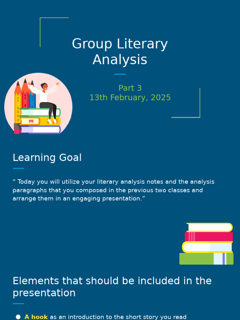 Group Literary Analysis - Part 3 | PDF