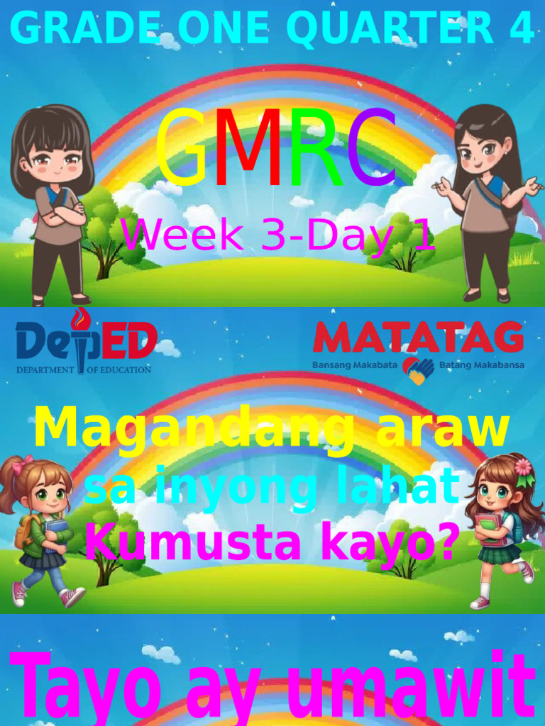 GMRC G1 Q4 Week 3 | PDF