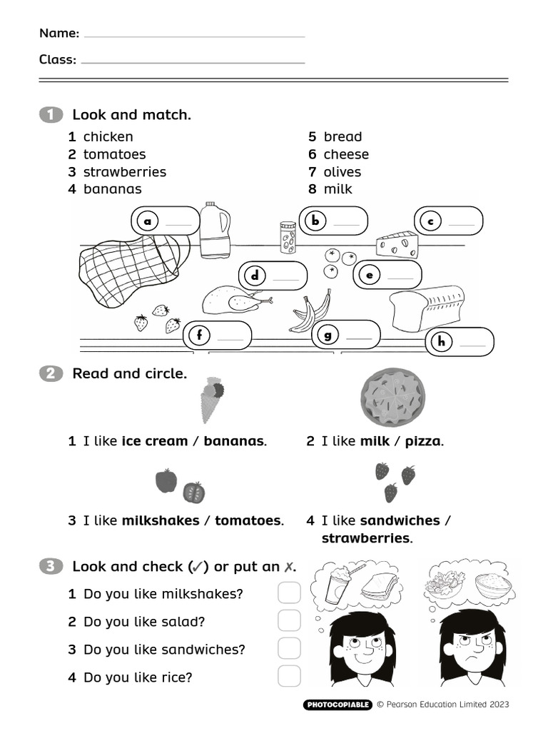 Food Preferences Activity Worksheet | PDF | Foods | Cuisine