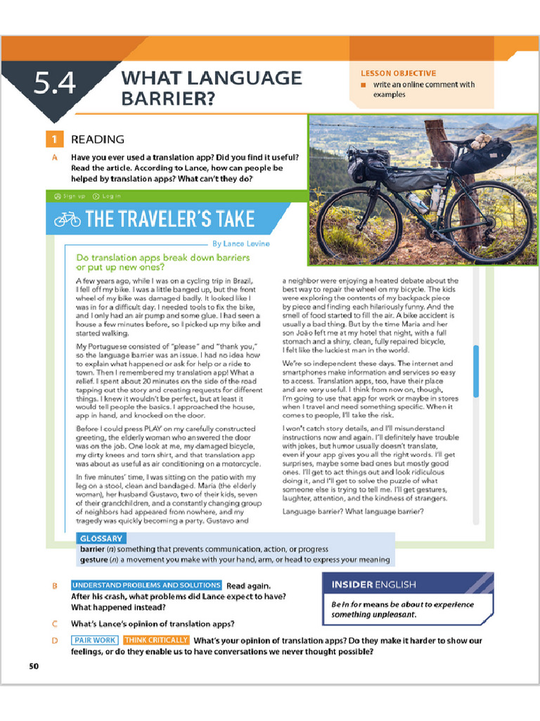 Language Barrier | PDF