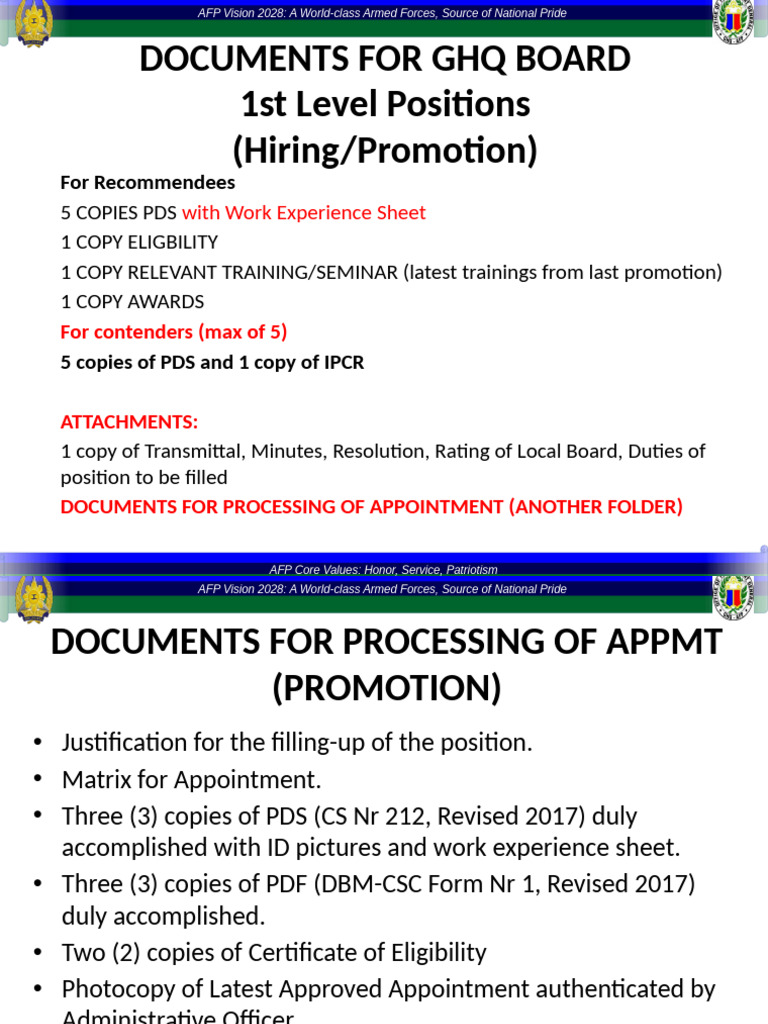 Template For GHQ Board Odprof Rep (Sg8) | PDF