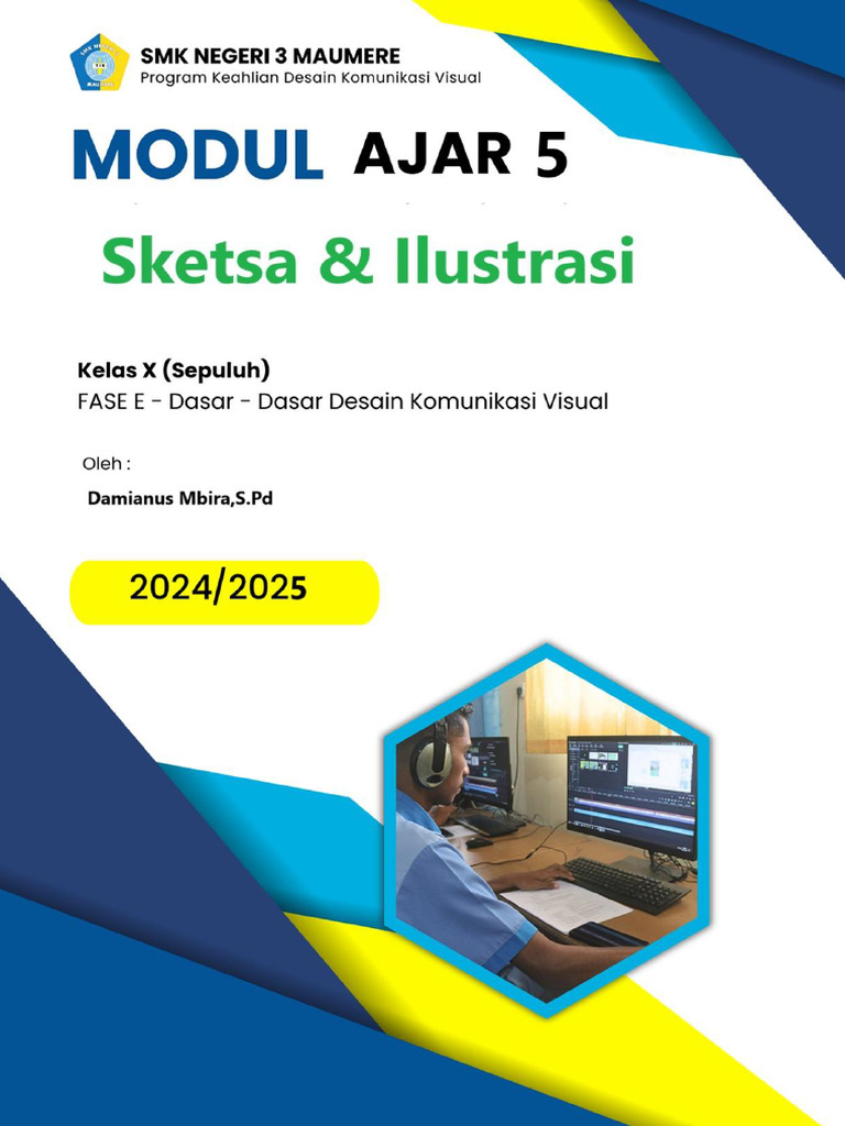 Modul Ajar. DKV (Sketsa Dan Ilustrasi) | PDF