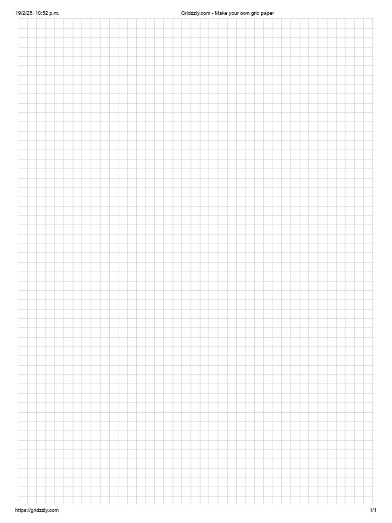 Make Your Own Grid Paper | PDF