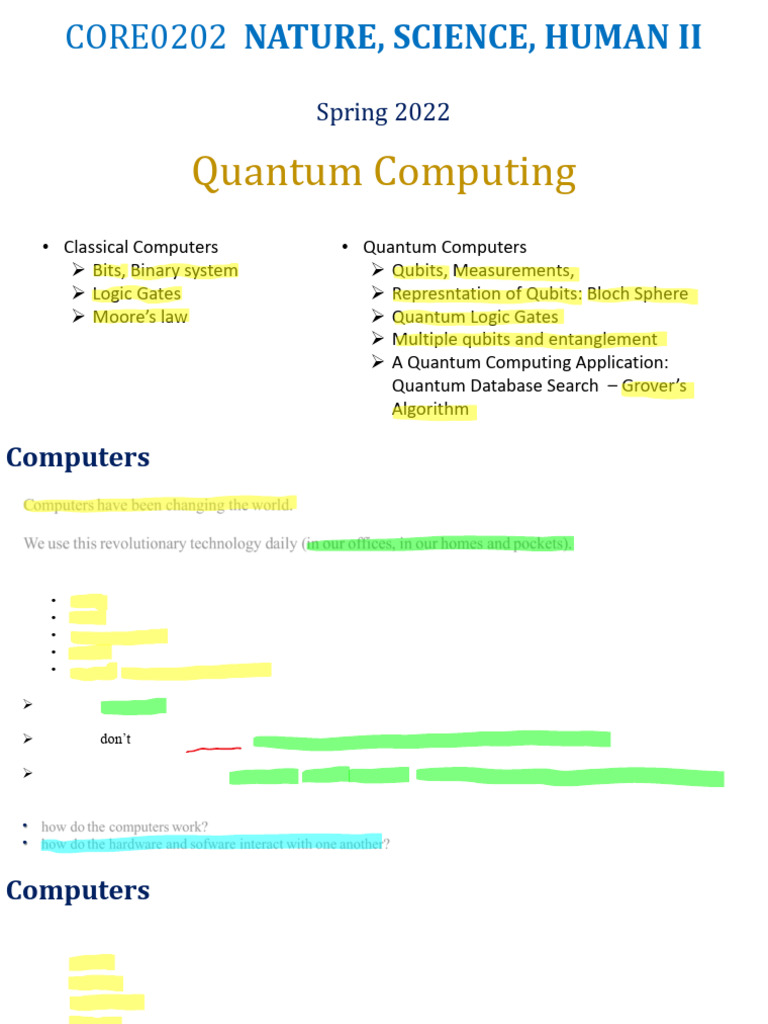 Introduction to Quantum Computing Basics | PDF | Dna | Gene
