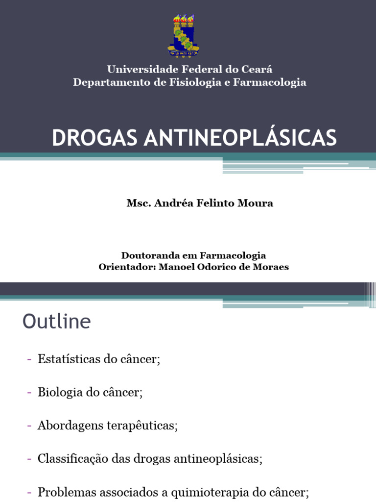 Aula 39 - Antineoplásicos III | PDF | Câncer | Quimioterapia