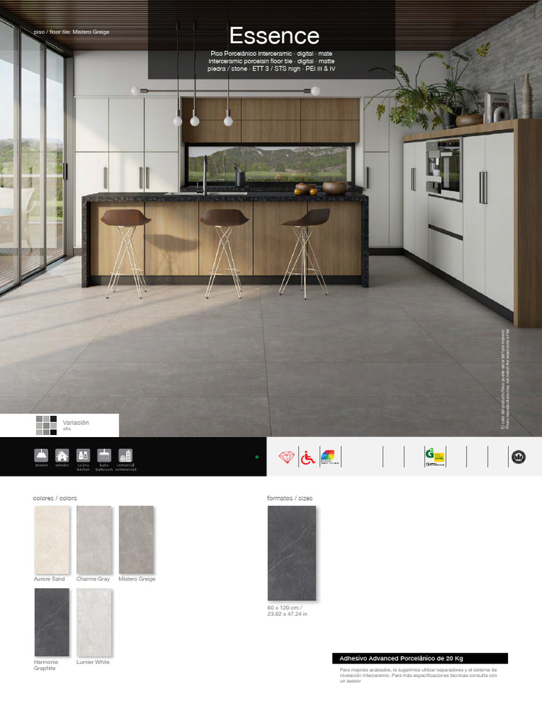 Interceramic ESSC Essence MXHoja de Catalogo-005091 | PDF