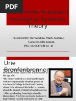 Bronfenbrenners Ecological Systems Theory | PDF | Psychology ...