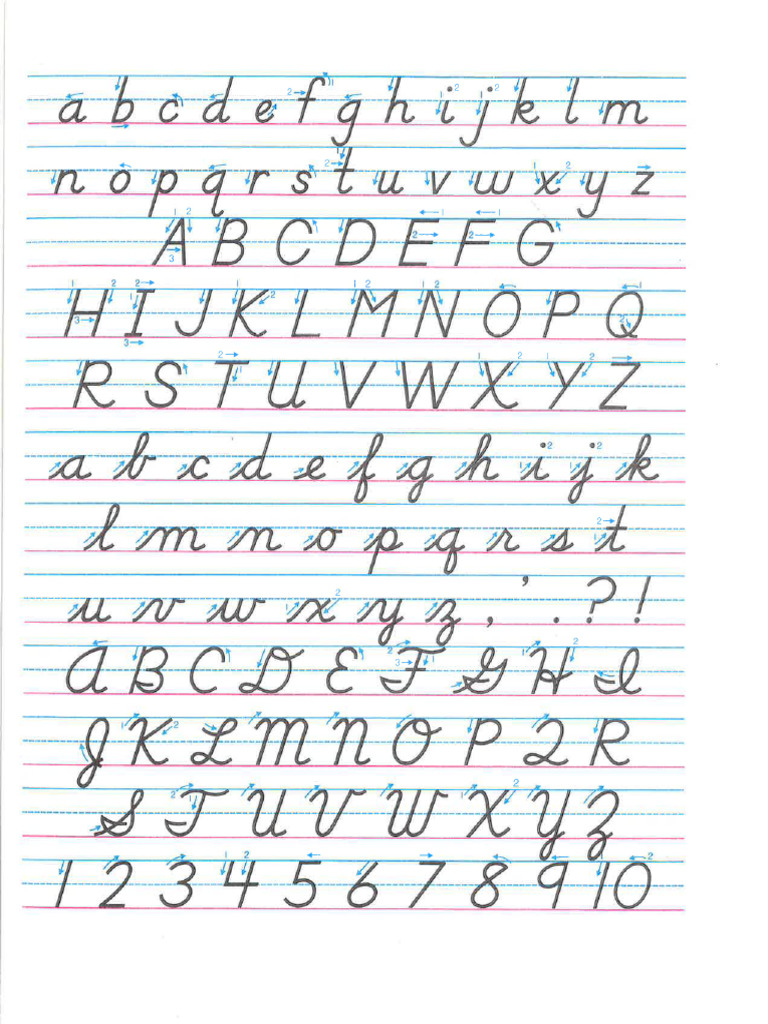Cursive Writing Practice | PDF