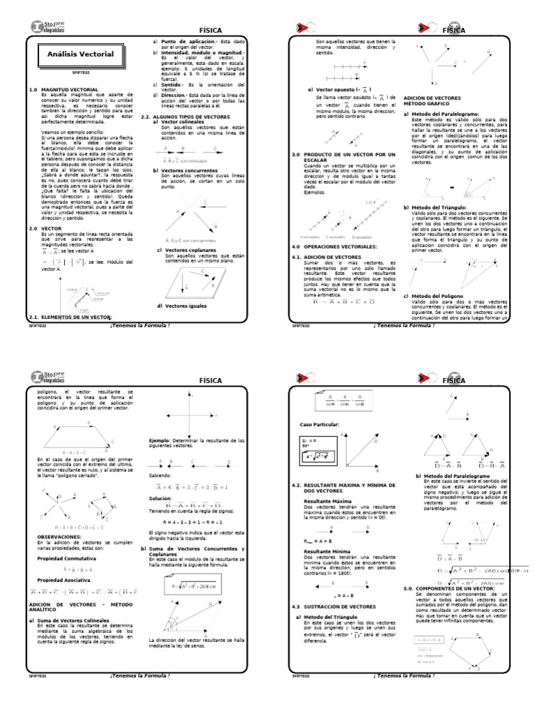 2.Analisis Vectorial | PDF | Vector Euclidiano | Geometría analítica