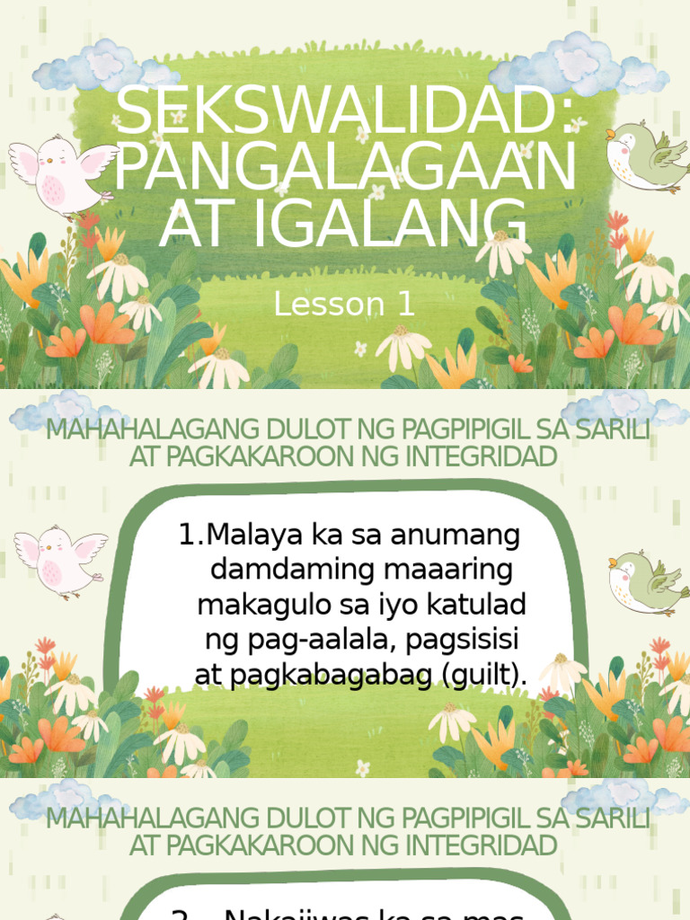 Sekswalidad Pangalagaan at Igalang | PDF