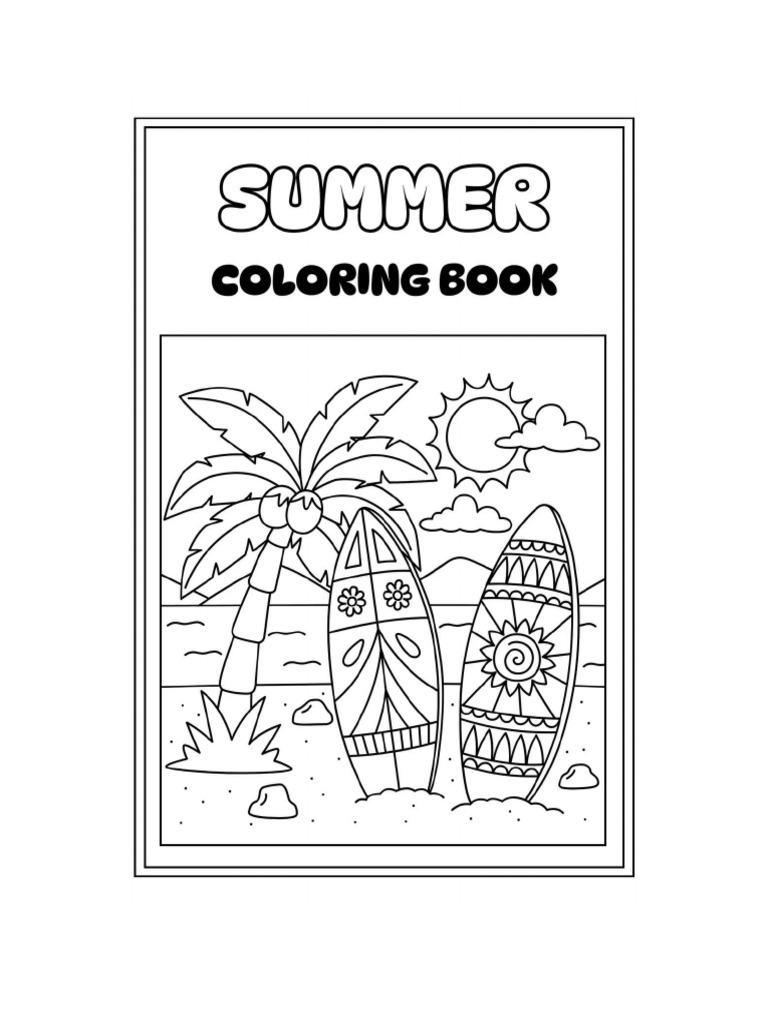 summer days coloring booklet 1 | PDF