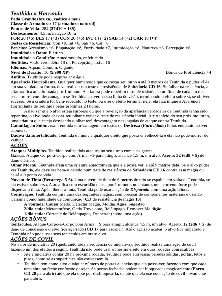 Teuthida a Horrenda | PDF